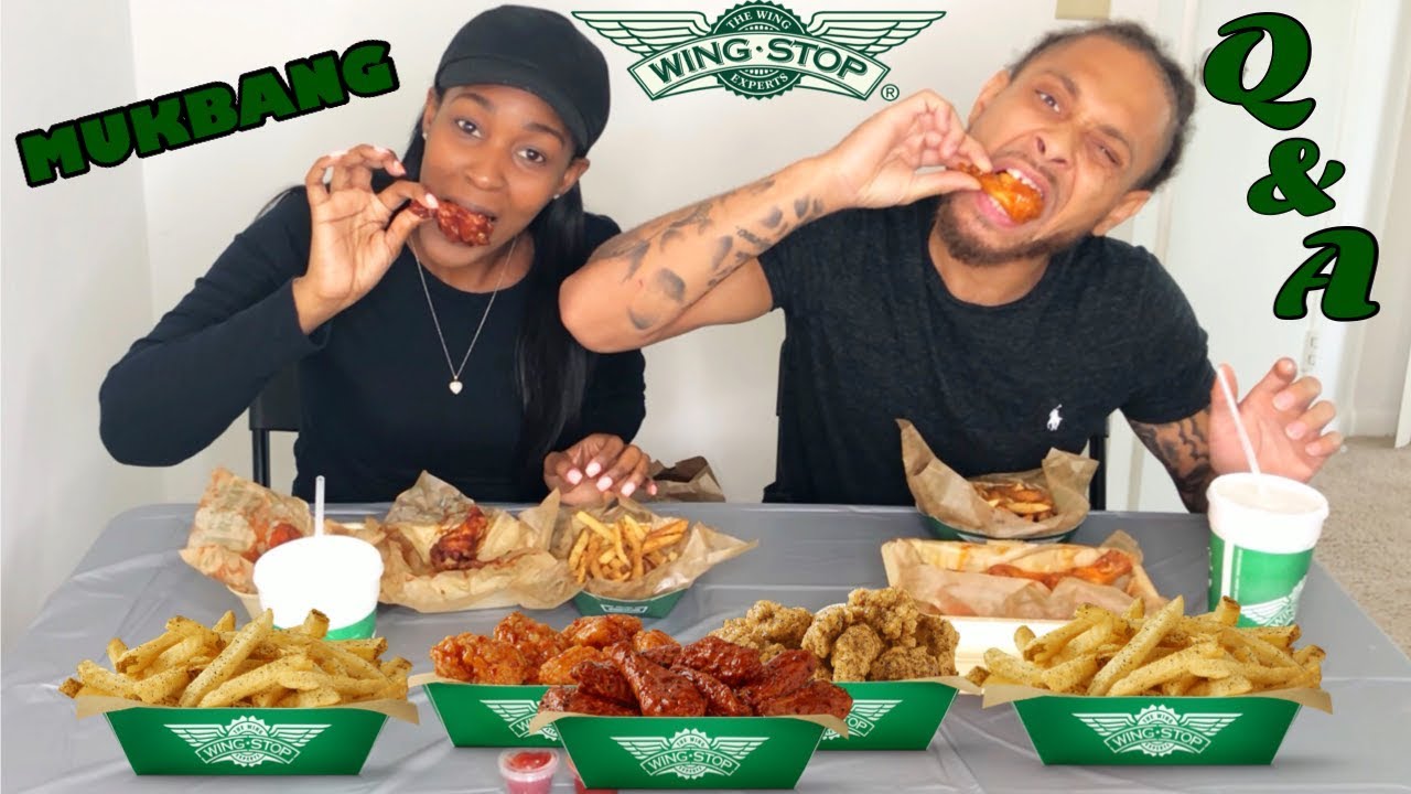 Q&A WINGSTOP MUKBANG: HOW WE MET, FAV YOUTUBERS & MORE!! - YouTube