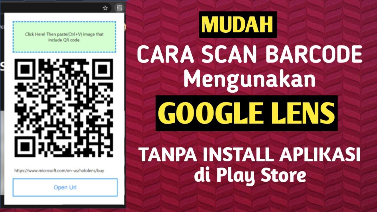 Mudah SCAN BARCODE Mengunakan Google Lens | Tanpa Install Aplikasi di ...