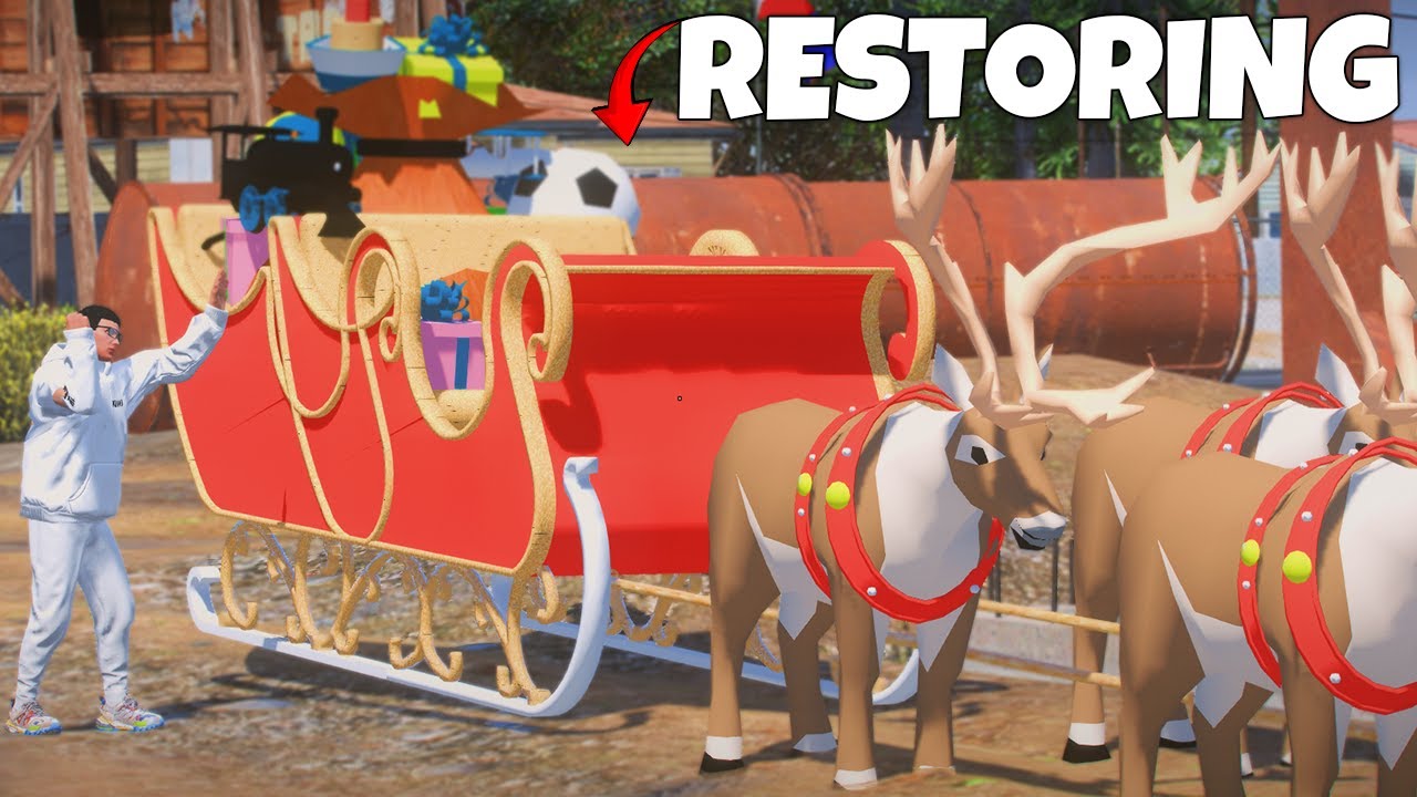Restoring Santa’s Broken Sleigh in GTA 5 | Abandoned to Legendary ...