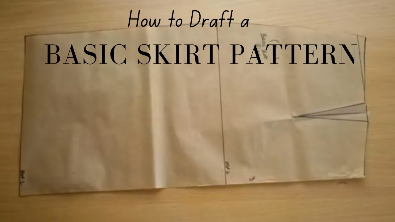 How to Draft a Skirt Pattern for Beginners | skirt pattern tutorial (DETAILED) - YouTube