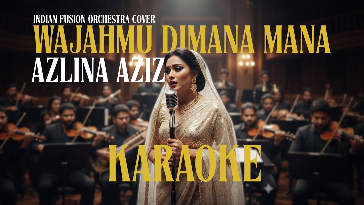 KARAOKE | Wajahmu Dimana-Mana | Azlina Aziz | Indian Classic - YouTube