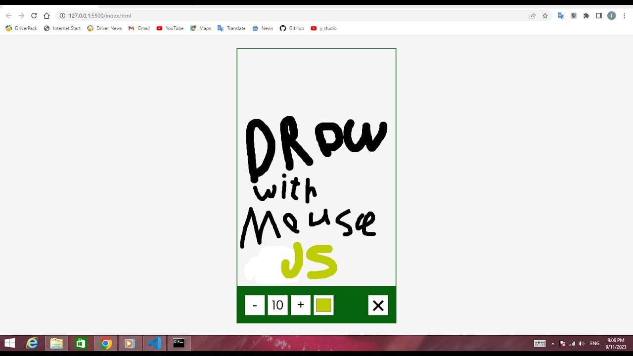 build a draw box with html, css and js | frontend project | frontend ...