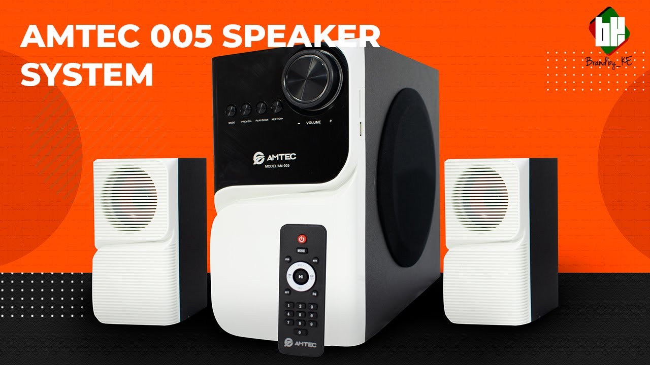 Multimedia Speaker System: AMTEC 005 AC/DC 2.1 Channel Speaker System ...