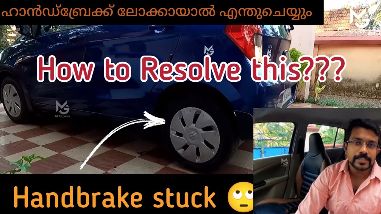 HAND BRAKE STUCK | How to resolve this on your own | DIY | Rear brake ...