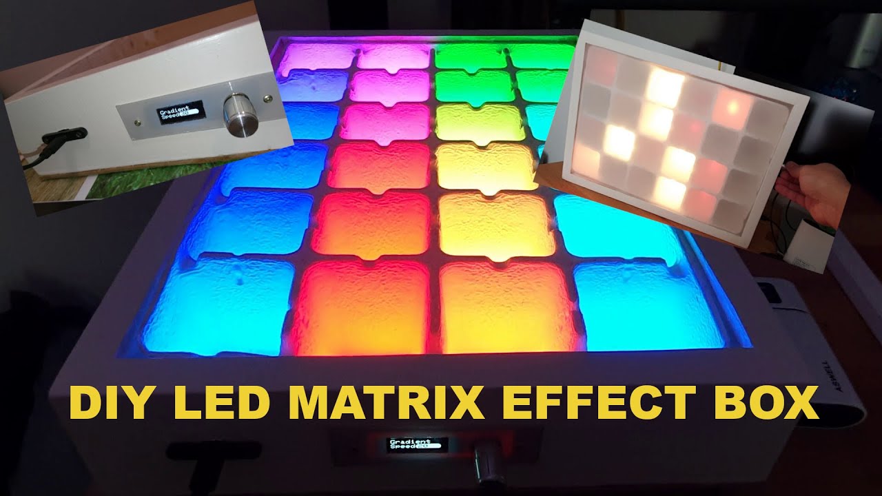 DIY Led Matrix Effect Box (ESP8266 and RGB LEDs) - YouTube