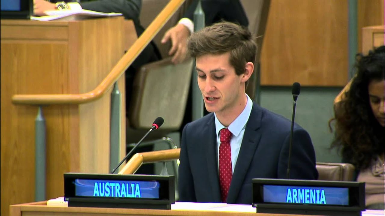 Australian Youth Representative 2013 at the UN General Assembly, New ...