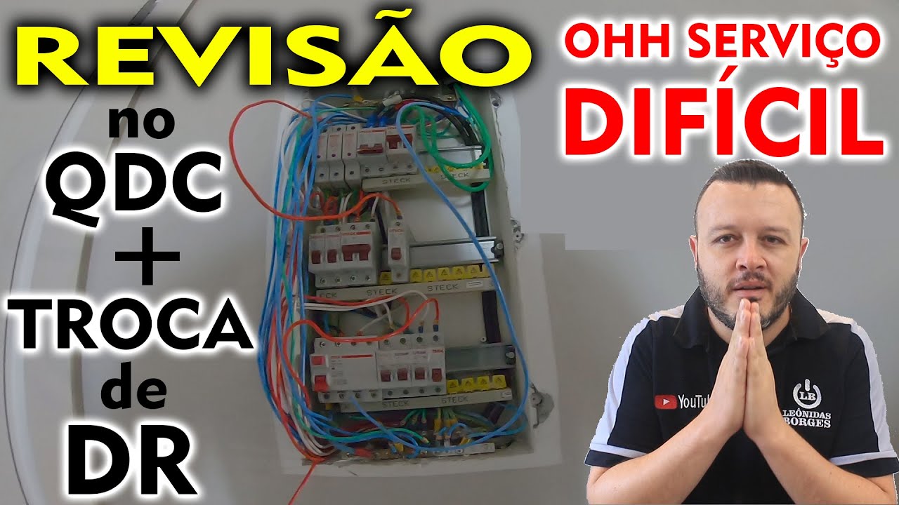 Revisão no Quadro Elétrico QDC. Troca do Dispositivo Diferencial ...