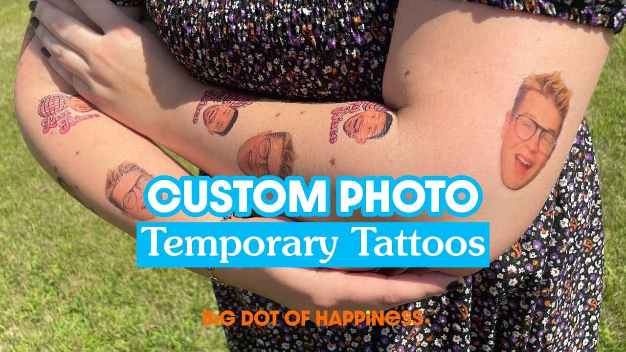 Custom Face Temporary Tattoos: The Ultimate Personalized Party Hit! Big ...