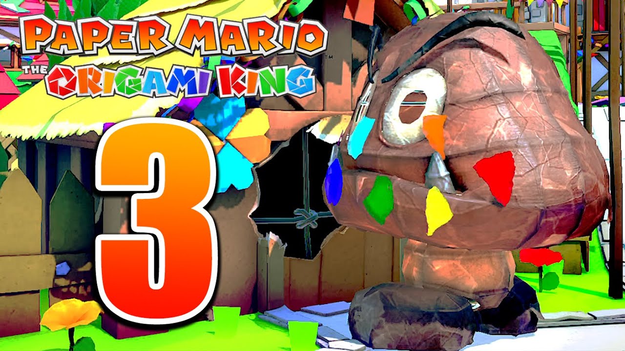 I GOOMBA GIGANTI - PAPER MARIO THE ORIGAMI KING [Walkthrough Gameplay ...
