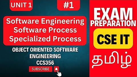 CCS356 OBJECT ORIENTED SOFTWARE ENGINEERING - YouTube