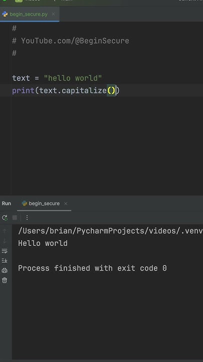 Convert Strings to Title Case in One Line – Stop Using .capitalize() Wrong! - YouTube