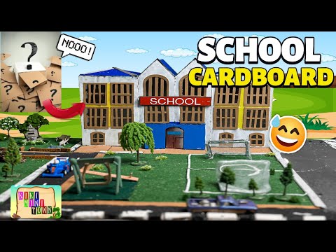 How to make DIY Cardboard School Model | Creative Craft for Kids & Students