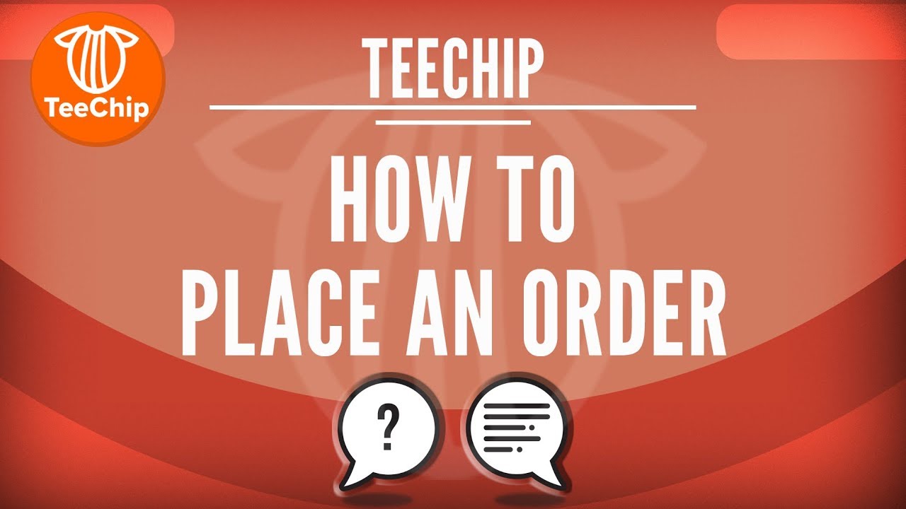 How to place an order on TeeChip - YouTube