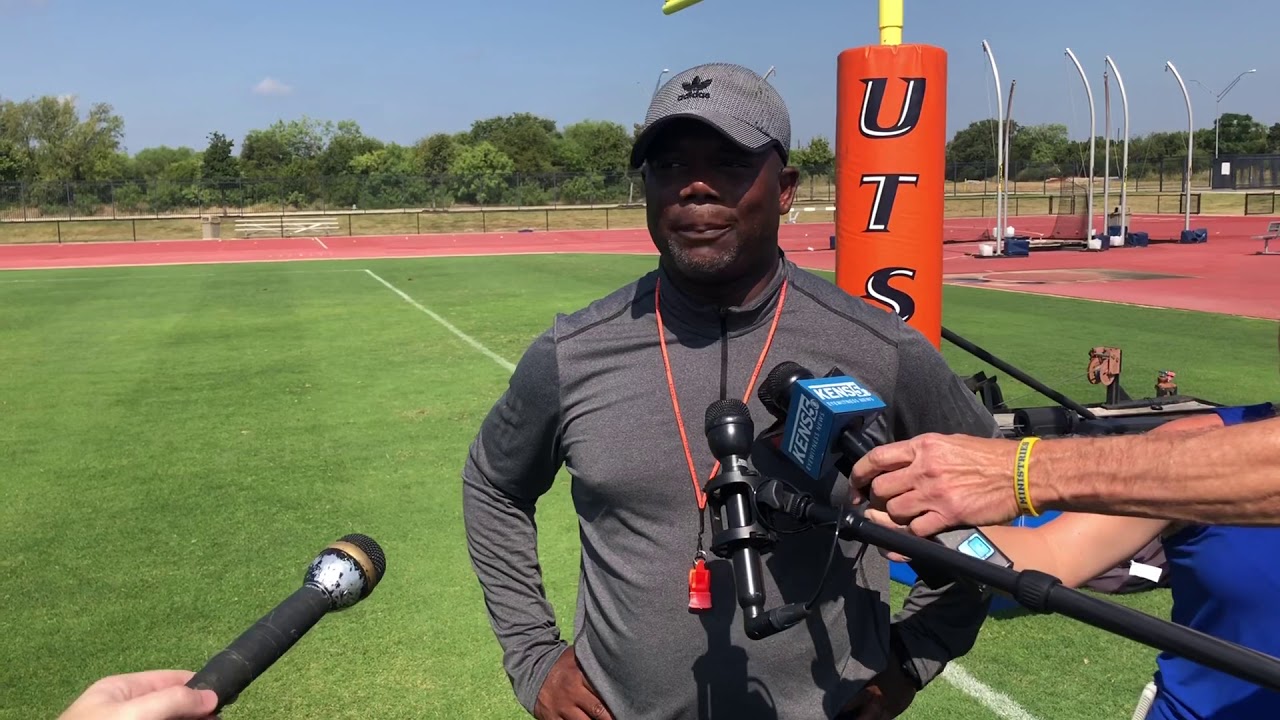 UTSA Coach Frank Wilson Post Practice Interview 8.17.19 - YouTube