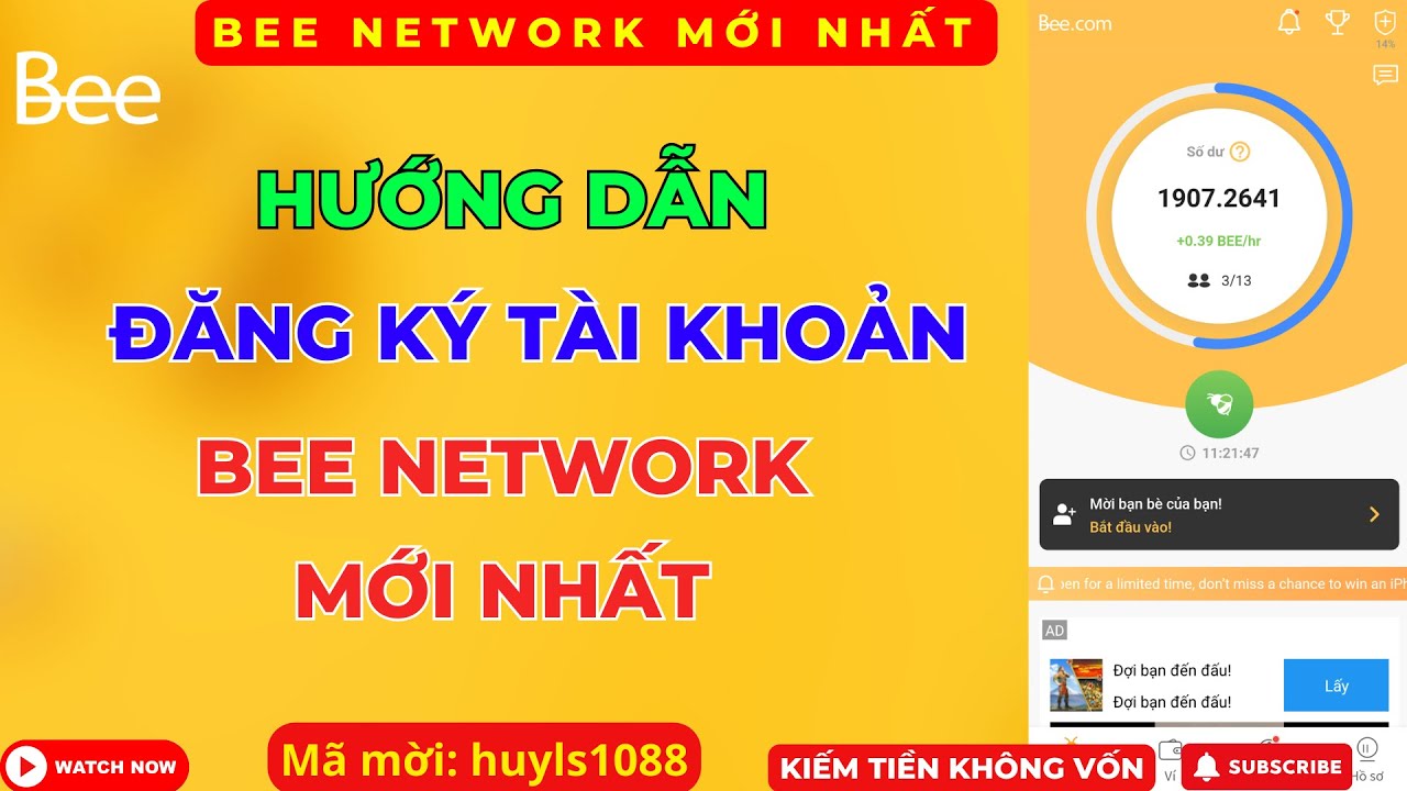 Bee Network - Hướng Dẫn Đăng Ký Tài Khoản Bee Network Mới Nhất - YouTube