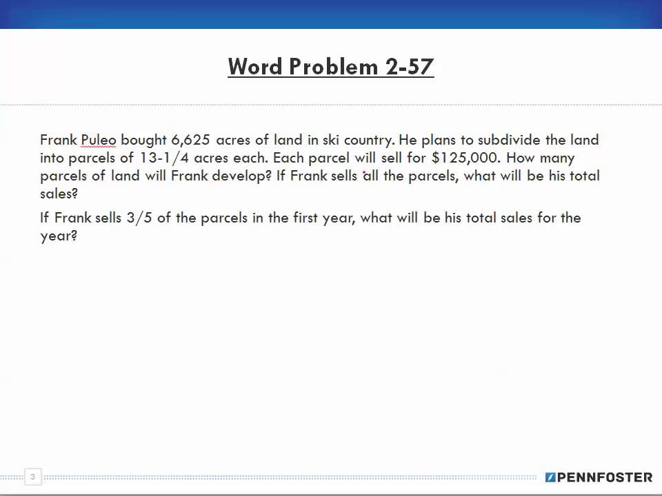 Math for Business Applications Ch 2 Additional Set of Word Problems 2 ...
