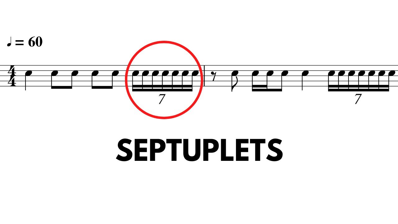An exercise to practise septuplet rhythms 😨 🥁 - YouTube