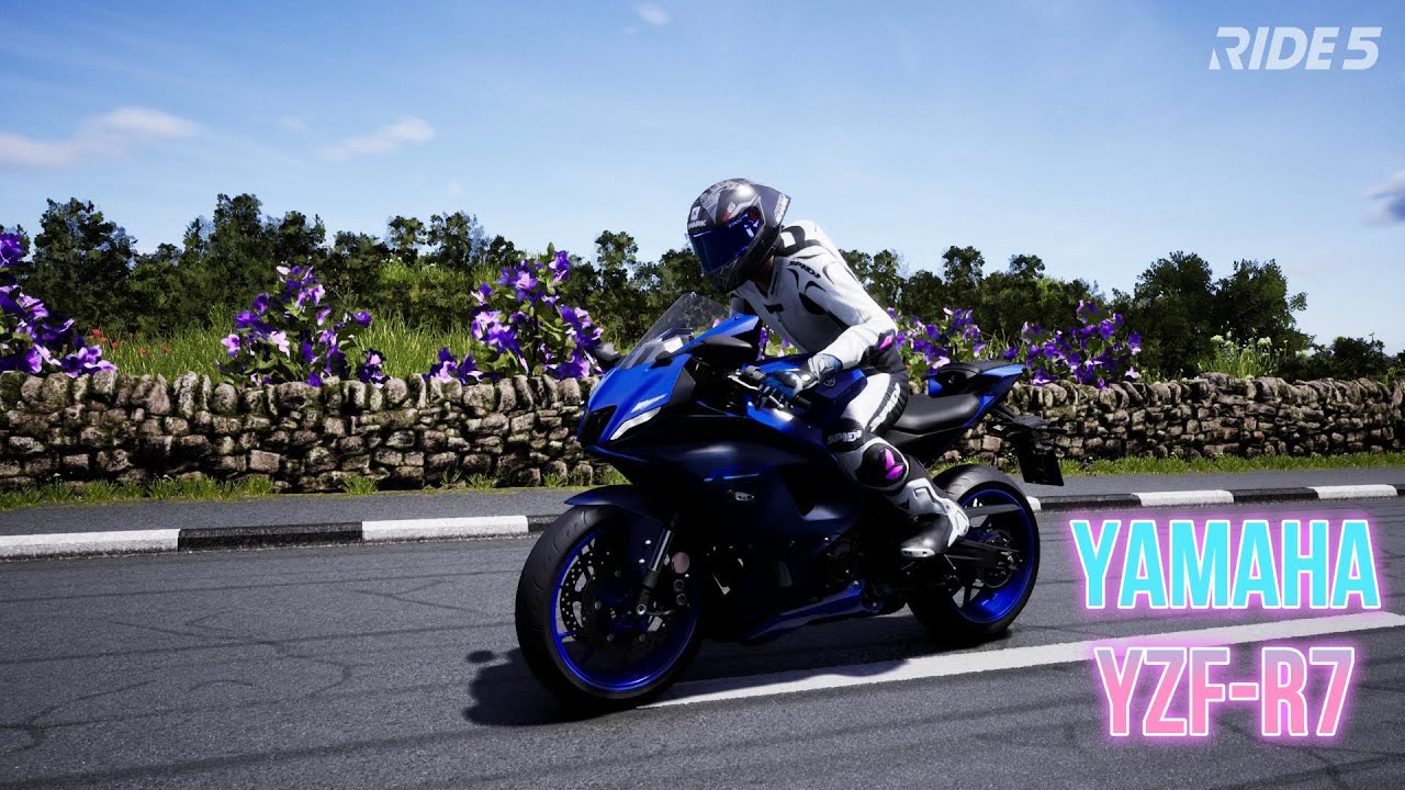 Реалистичный Yamaha YZF-R7 на треке в Великобритании. Новые игры. Ride ...
