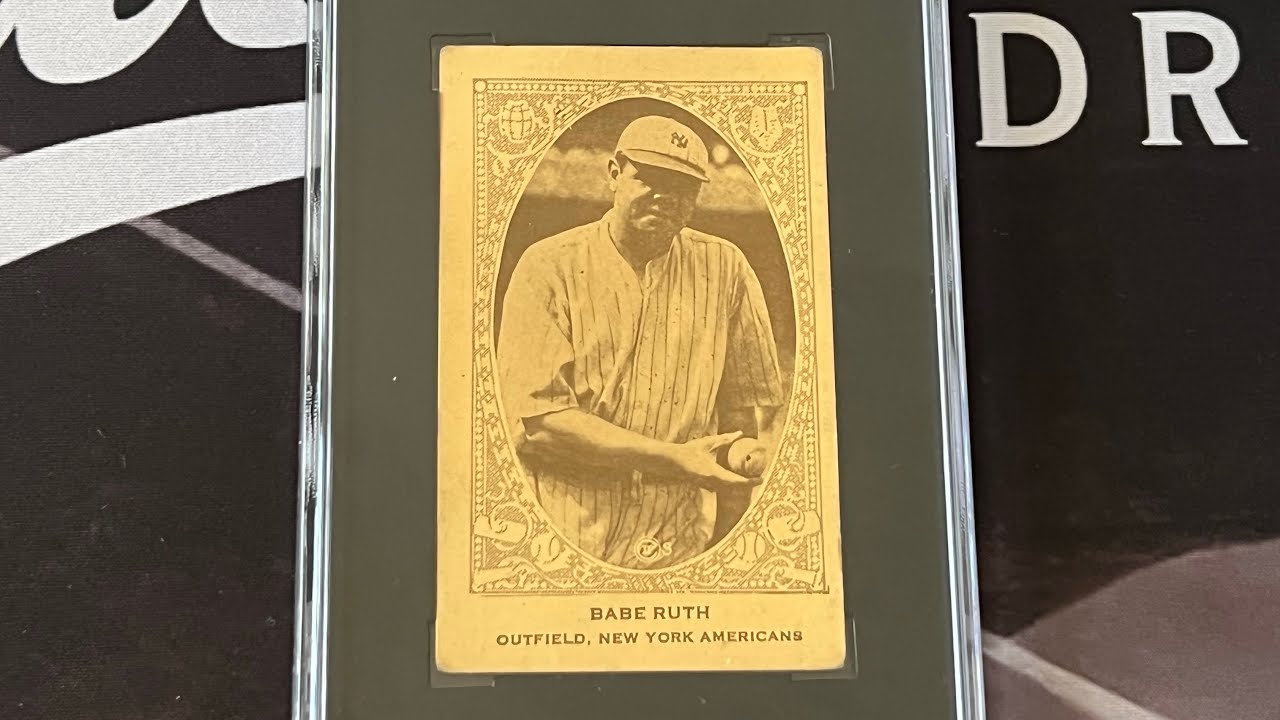 My Dream Babe Ruth card - 1922 E-120 American Caramel Ruth - YouTube