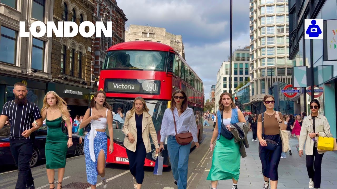 London Summer Walk 🇬🇧 St Christopher's Place, OXFORD STREET to TCR ...