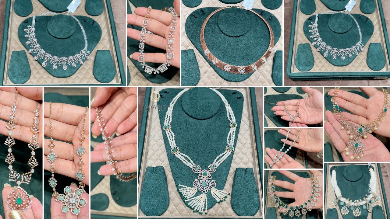 GOWRI’S JEWELLERY Flagship Store || Refreshing Diamond Necklace, 3/4rth ...