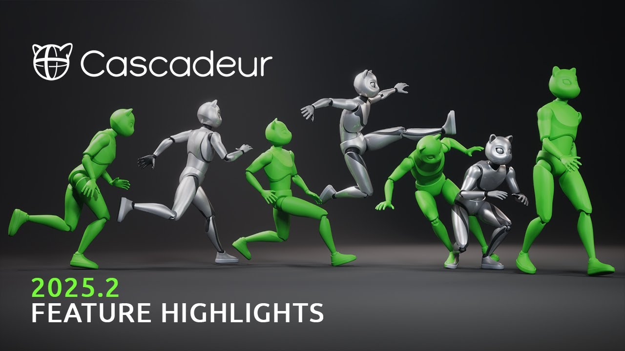 Improved Inbetweening | Cascadeur 2025.2 Feature Highlights - YouTube