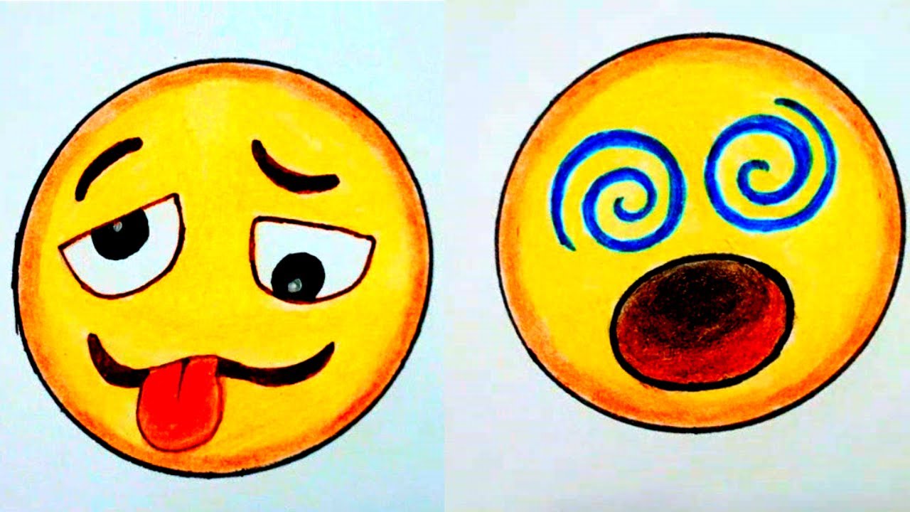 how to draw whatsapp emoji Drawing and Arts simple - YouTube