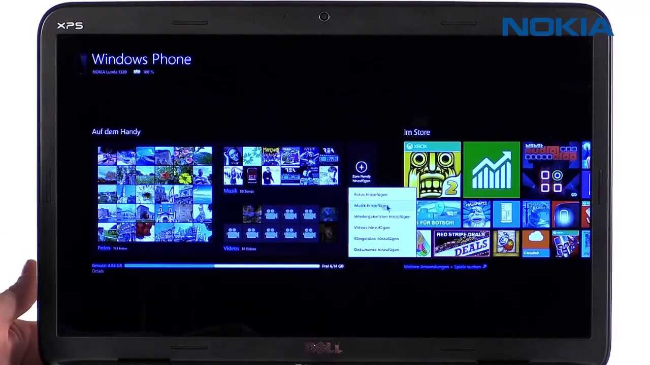 Nokia Lumia 1320 - 5 Verbindung zum PC / Windows Phone App - YouTube