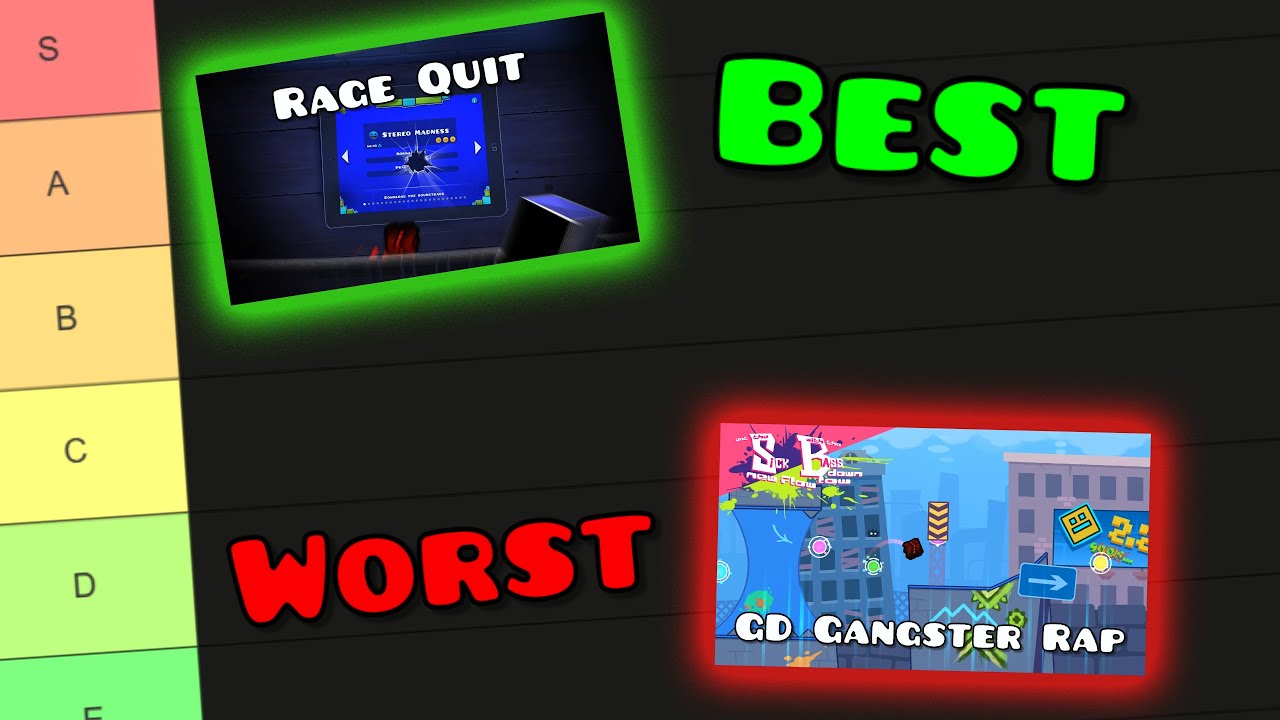 Ranking Geometry Dash Mythic Levels by Their Song - YouTube