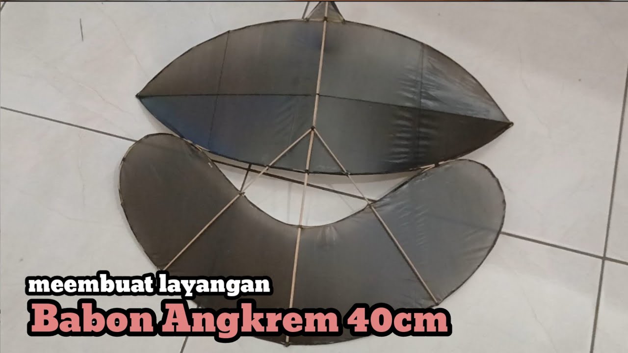 Membuat Layangan Gapangan Babon Angkrem Mini - YouTube