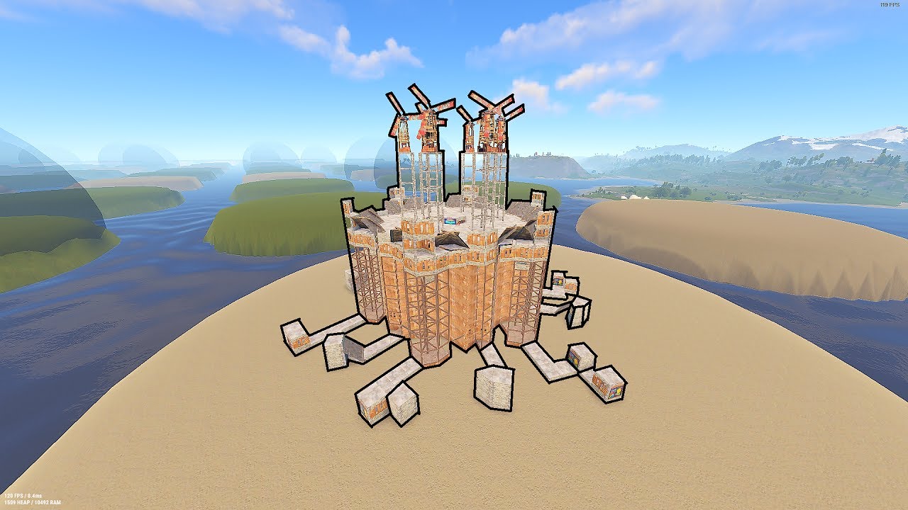 Rust circle base build - Multi tc & Widepeeks (ZERG) - YouTube