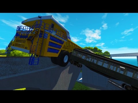 Subway Train Jumps #1 NEW MAP! BeamNG.drive - YouTube