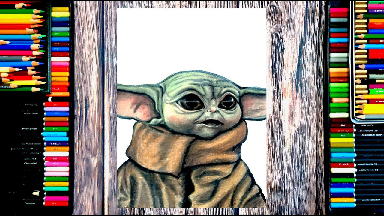Drawing Grogu (Baby Yoda) | Cartoon Drawing - YouTube