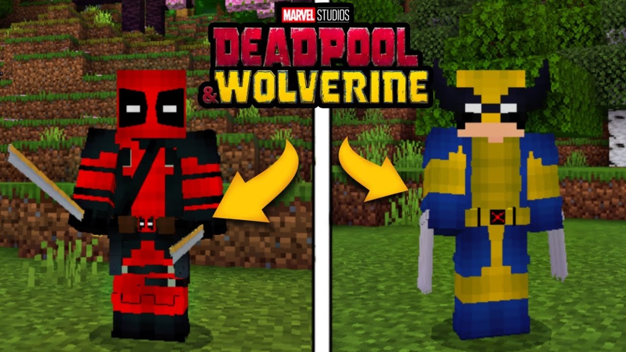 INCRÍVEL!! ESSE É O NOVO MOD DO *Deadpool & Wolverine* no MINECRAFT ...