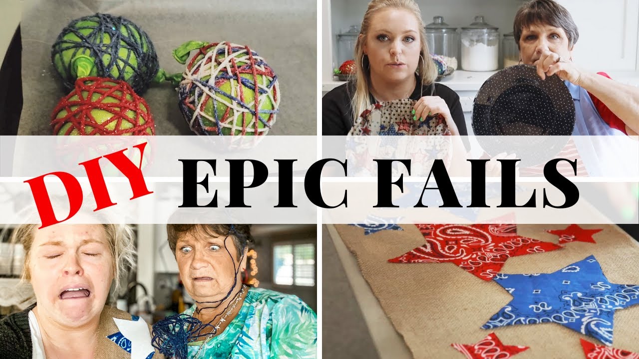DIY Craft Epic Fails | 4th of July - YouTube