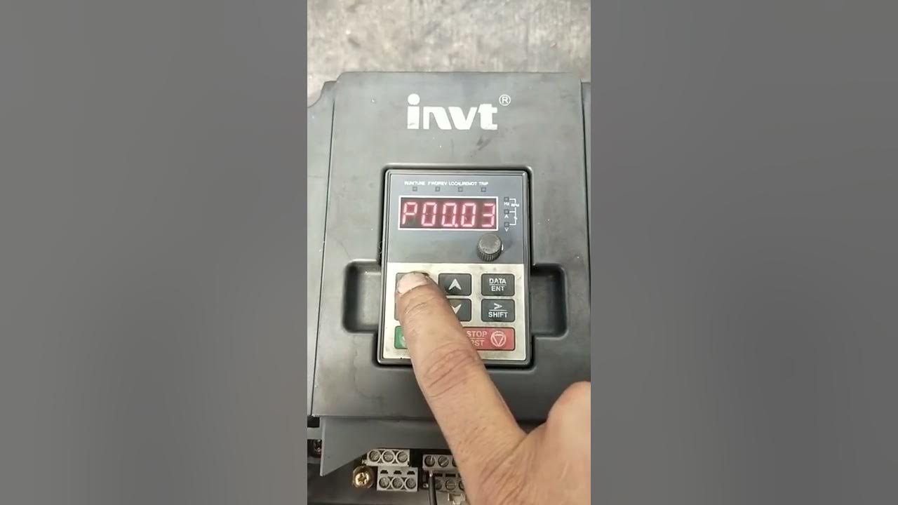 Setting Inverter Invt mode run eksternal - YouTube