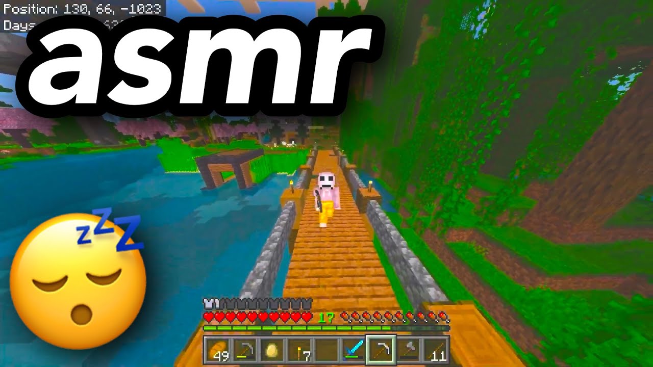 asmr gaming 💤 (minecraft) whispering + relaxing keyboard sounds (ep. 18 ...