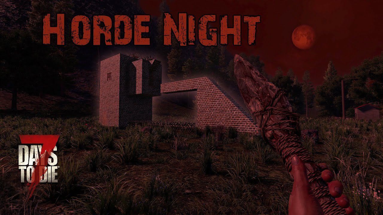 How to Survive Your First HORDE NIGHT! 7 Days to Die Alpha 21 Gameplay ...