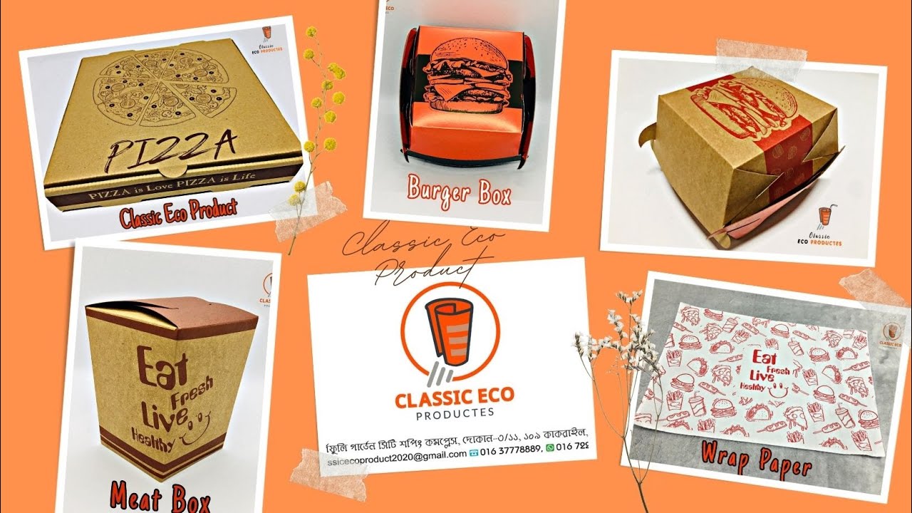 All Kind Of Restaurant Food Packging In Bangladesh !! Pizza Box ...