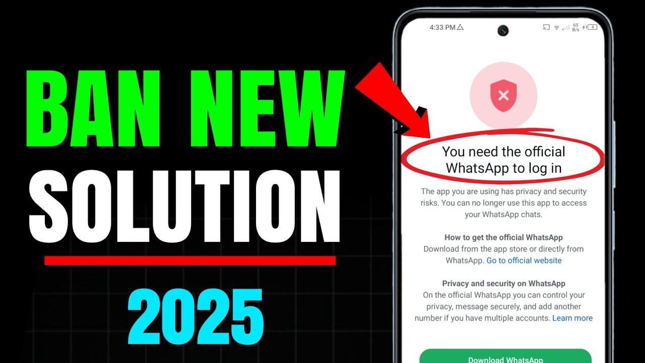 You need the official Whatsapp to login Problem Solution | How to Fix ...