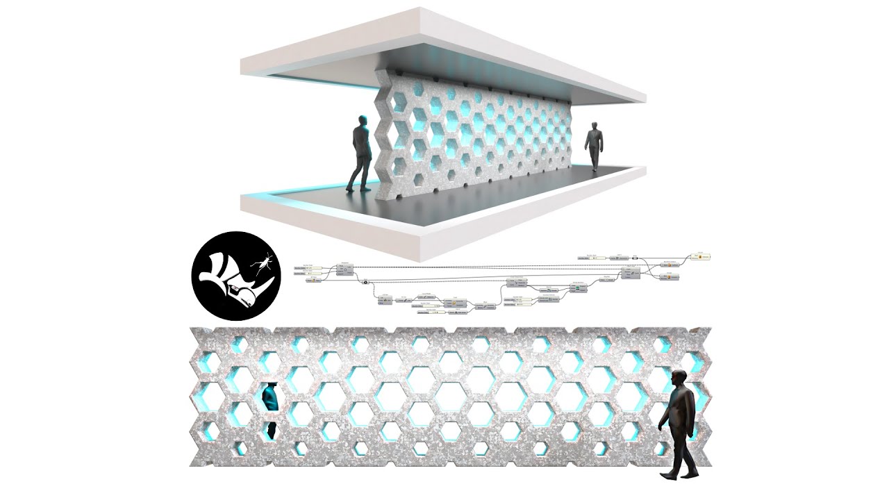 Parametric Algorithmic Architecture Hexagonal Pattern Curve Attractor Learn Parametric
