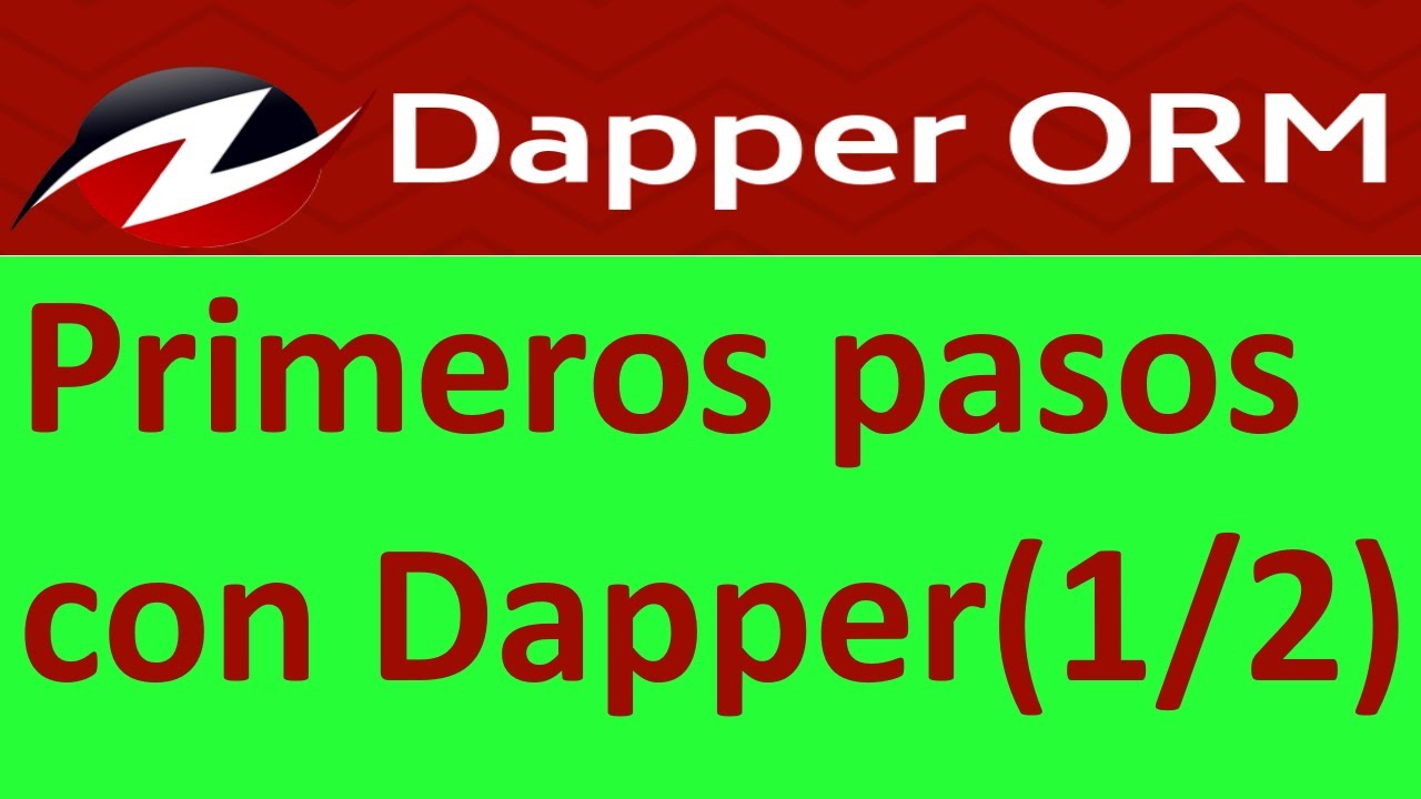 Inciación al Micro ORM Dapper con C# y .Net Core (1/2) - YouTube