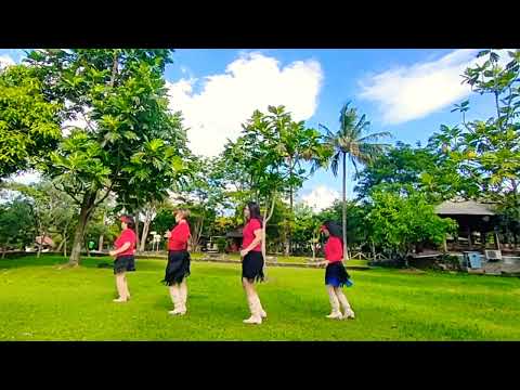 Shake Your Cake Line Dance (Improver) Demo : Melly, Siska, Mimy & Willy 🤗🌹❤️
