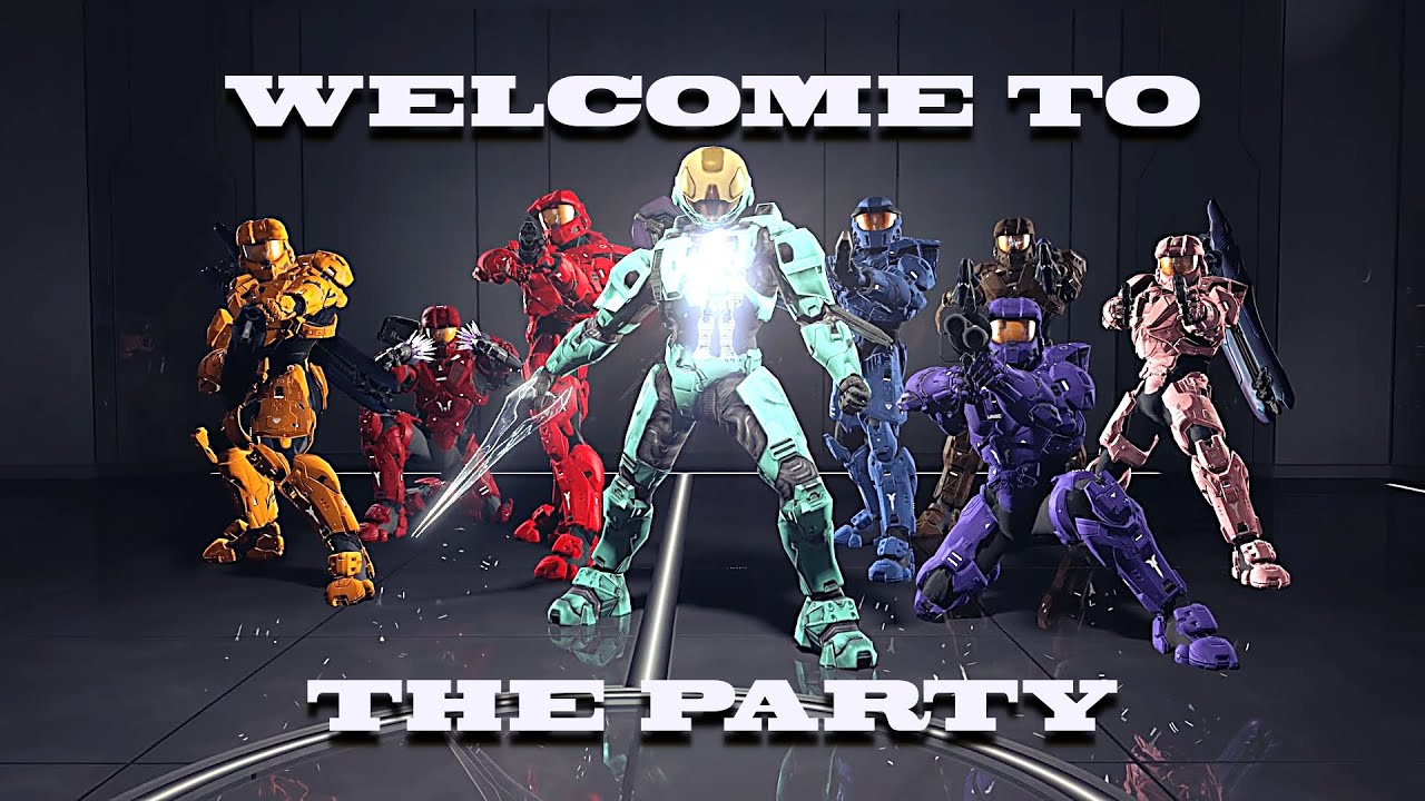 RED VS. BLUE || welcome to the party - YouTube