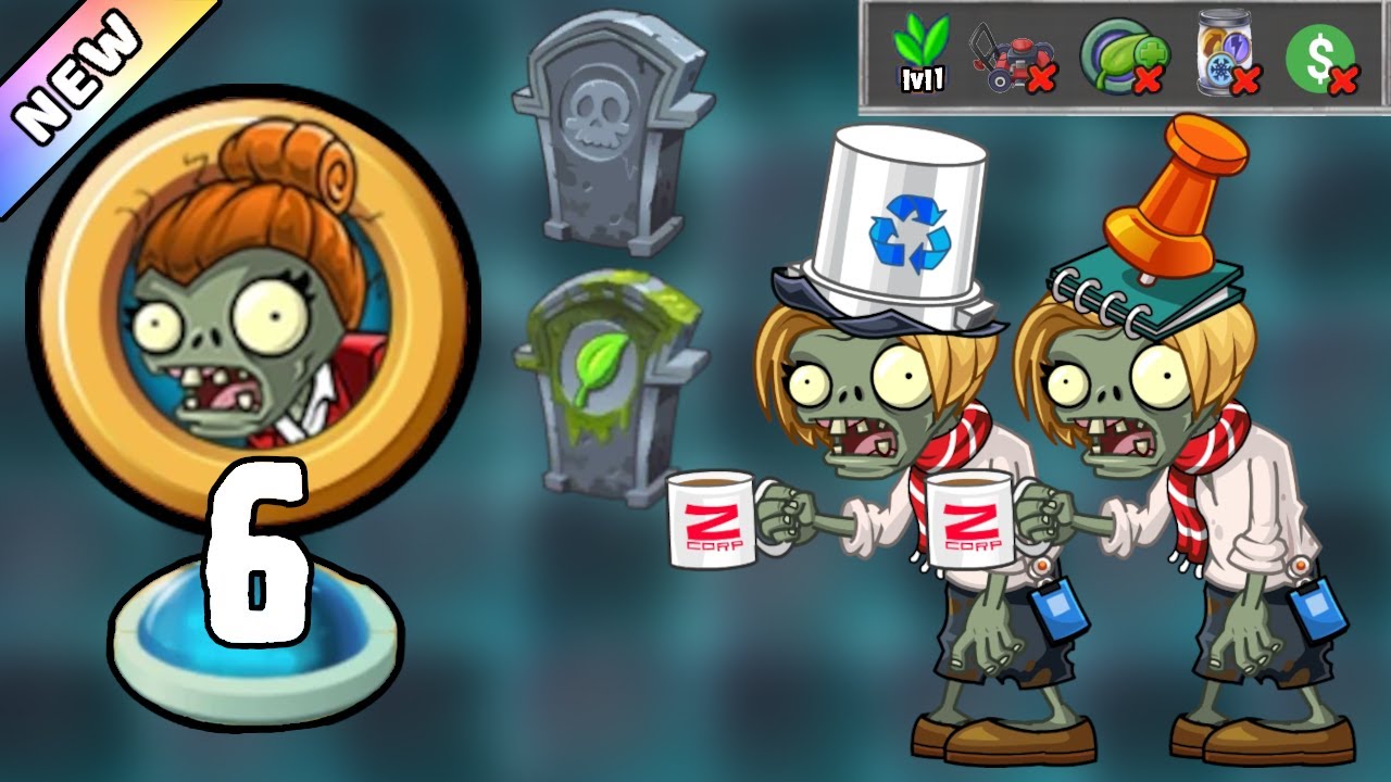 Plants vs Zombies 2 - ZCorp Takeover 2024 Level 6 [Plants Lvl 1 & No ...