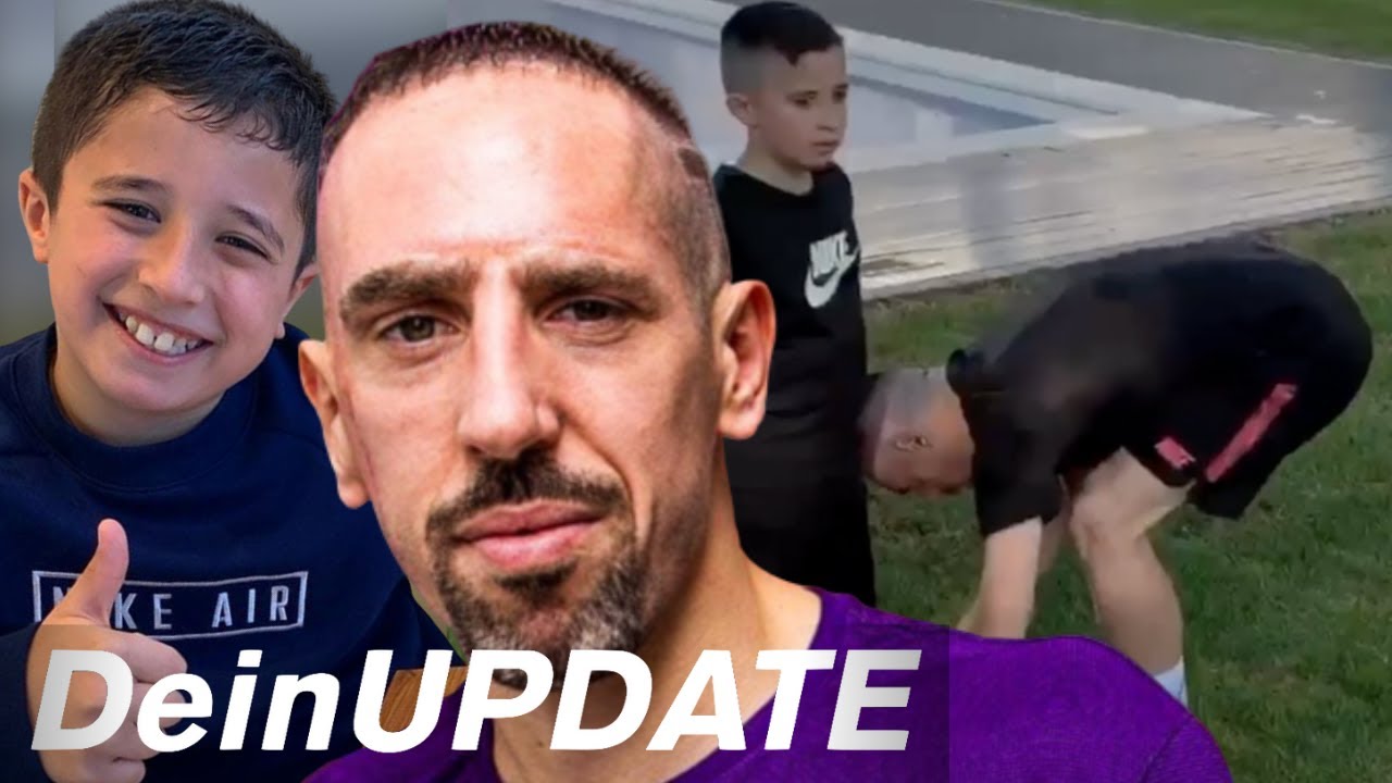 Franck Ribéry trainiert seinen Sohn Seïf Ribéry | DeinUPDATE - YouTube