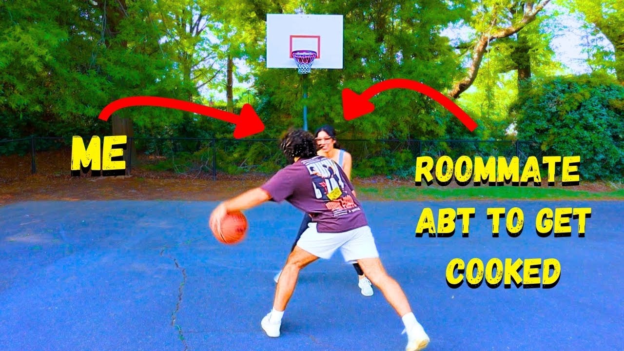 Me vs. My Roommate....(Basketball 1v1 x Knockout x Vibez) - YouTube