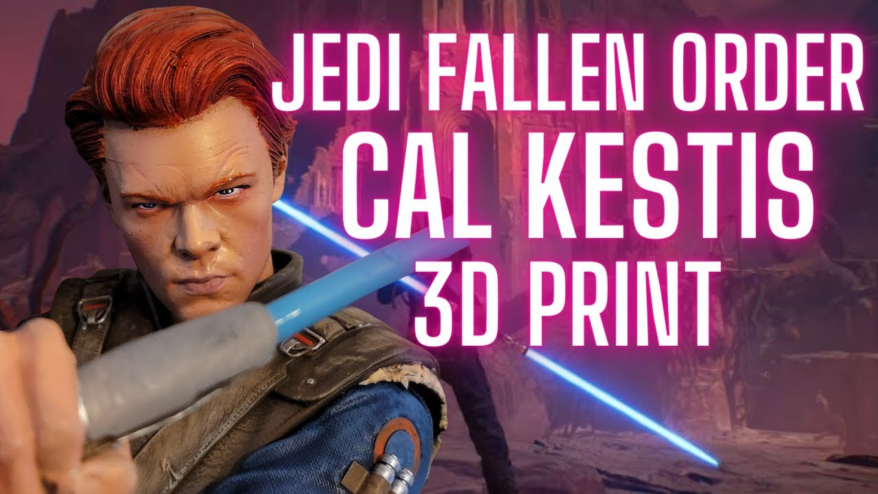 3D Resin Printed Cal Kestis From Jedi Survivor & Fallen Order Print ...