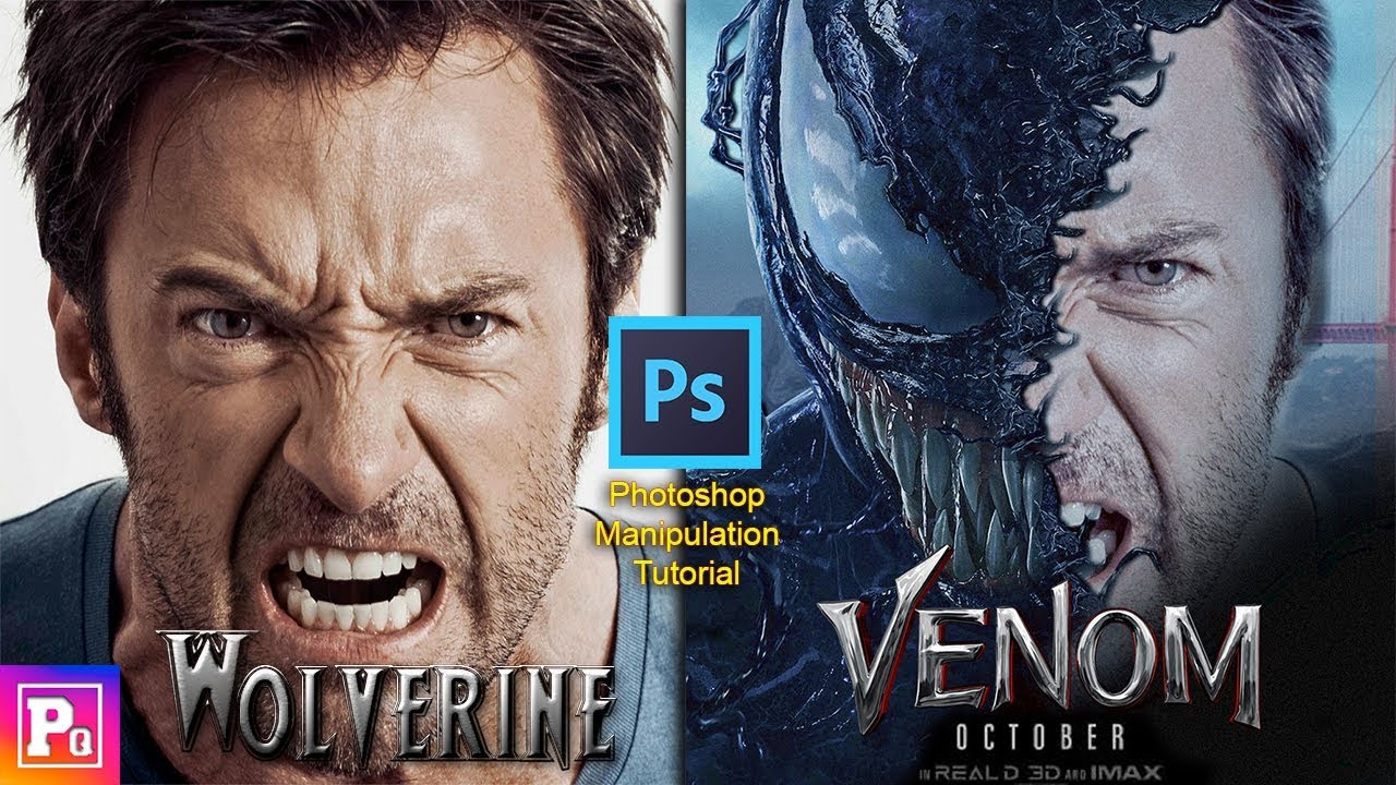 Venom Poster Design || Wolverine As a Venom || Photoshop Manipulation ...