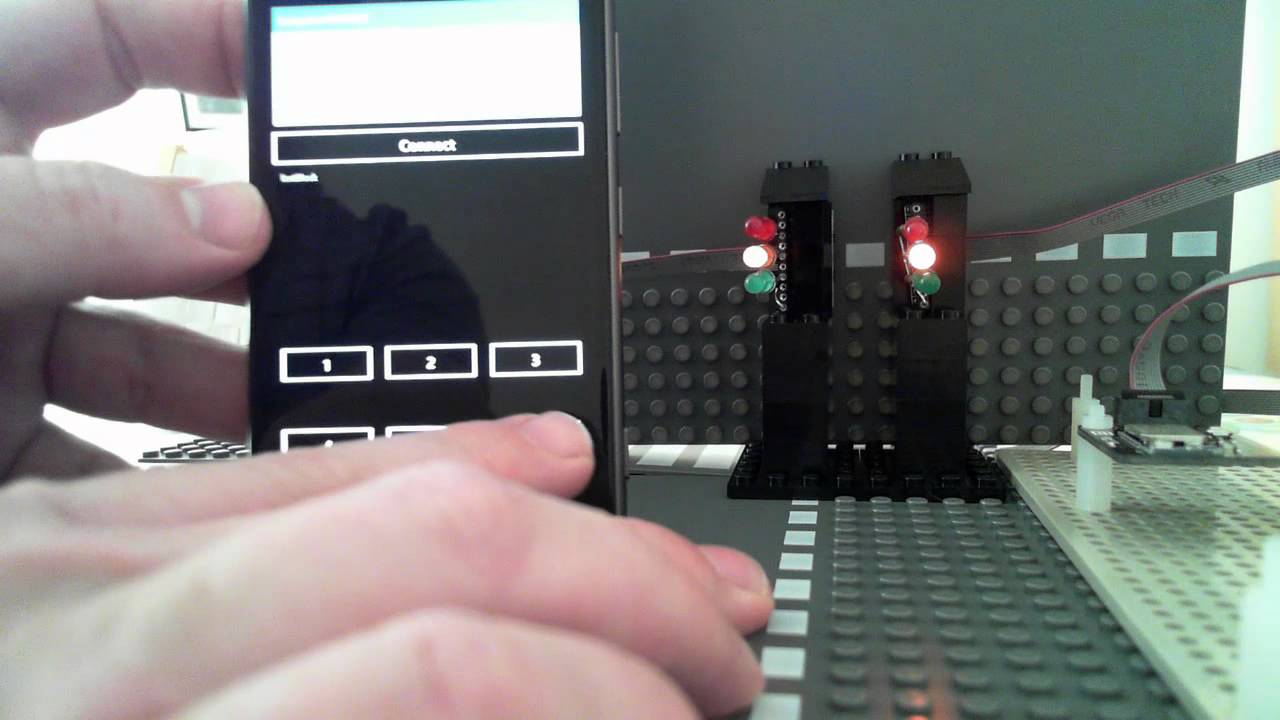 Lego Traffic Control with Windows Phone and BLE - YouTube